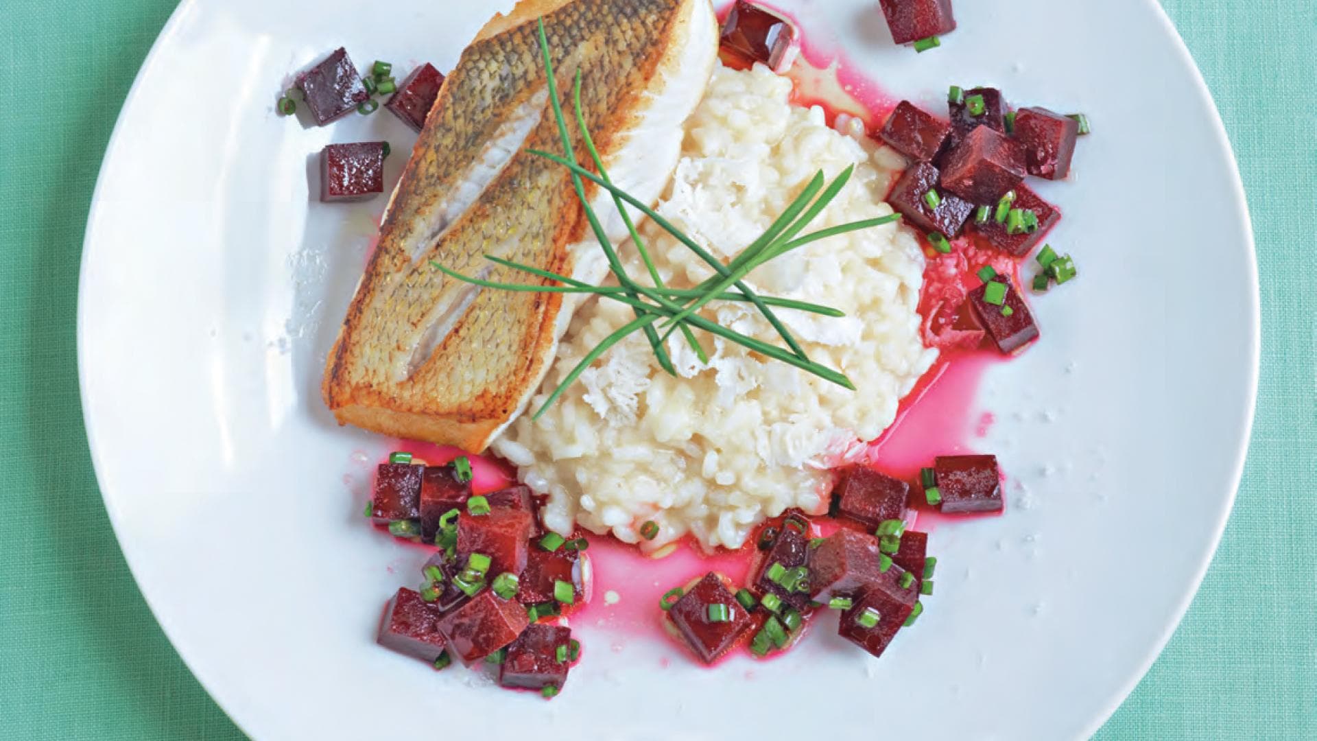 Zanderfilet mit Meerrettich-Risotto
