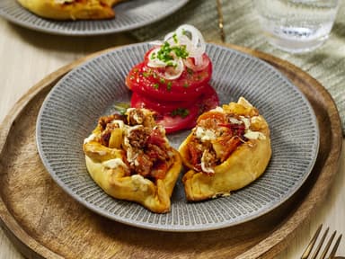 Hackfleisch-Schiffchen vom Blech