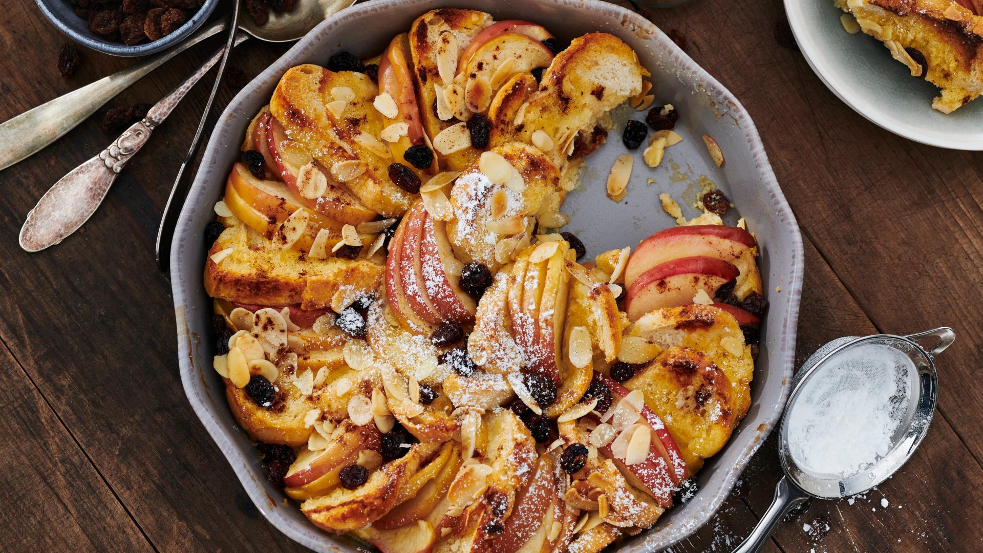 Scheiterhaufen mit Äpfeln & Rosinen