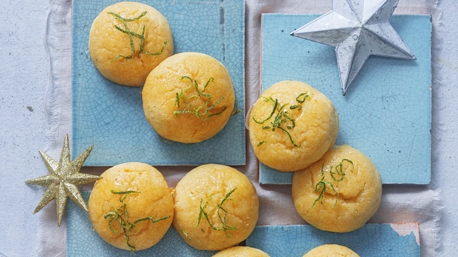 Frischkäse-Plätzchen mit Limette